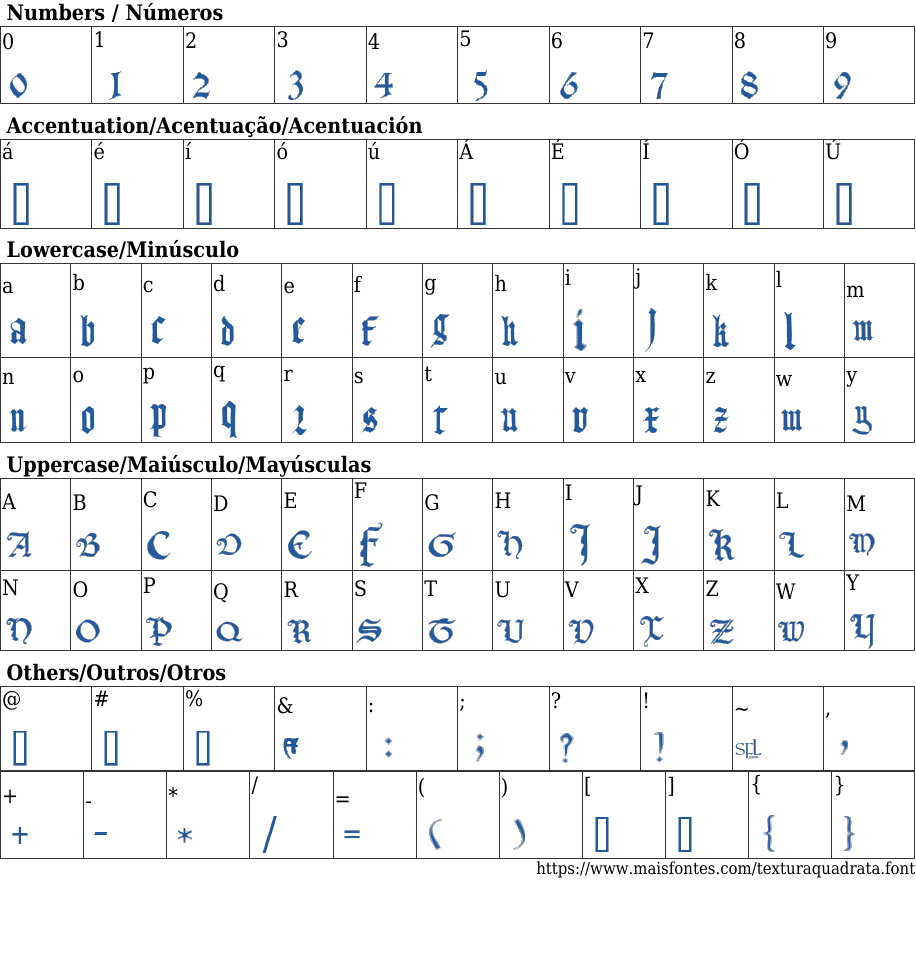 Textura Quadrata: Free Font Download | MaisFontes