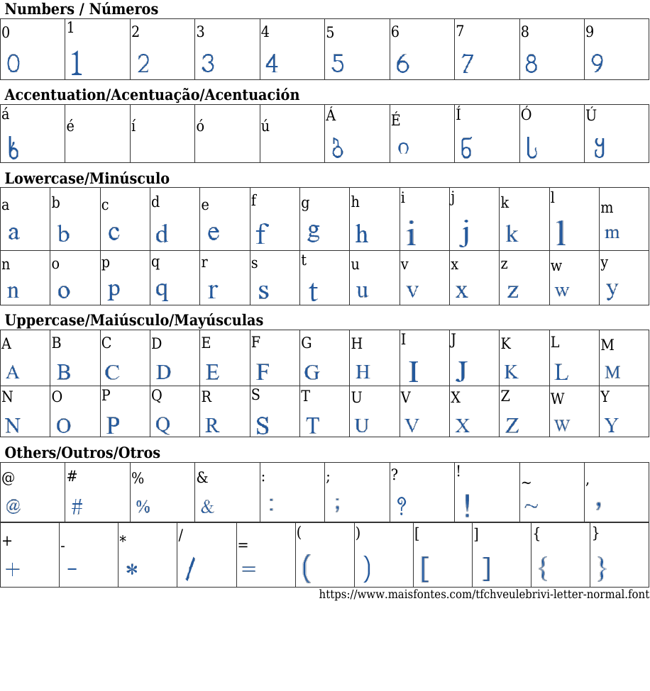 TFChveulebrivi Letter Normal Font: Free Download | MaisFontes