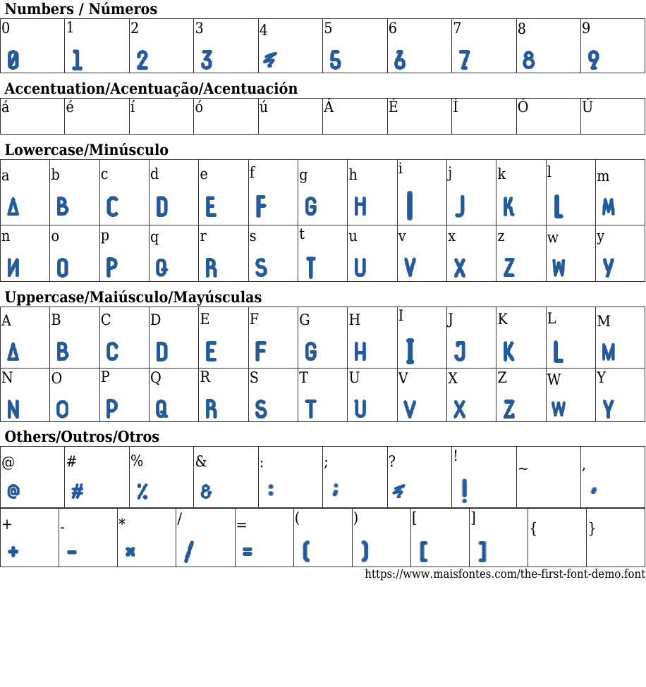 The First: Free Font Download | MaisFontes