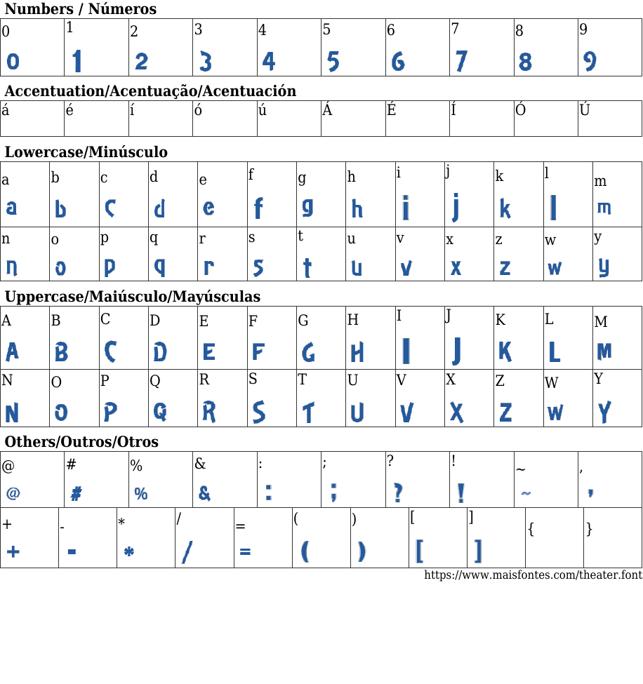 Theater: Free Font Download | MaisFontes