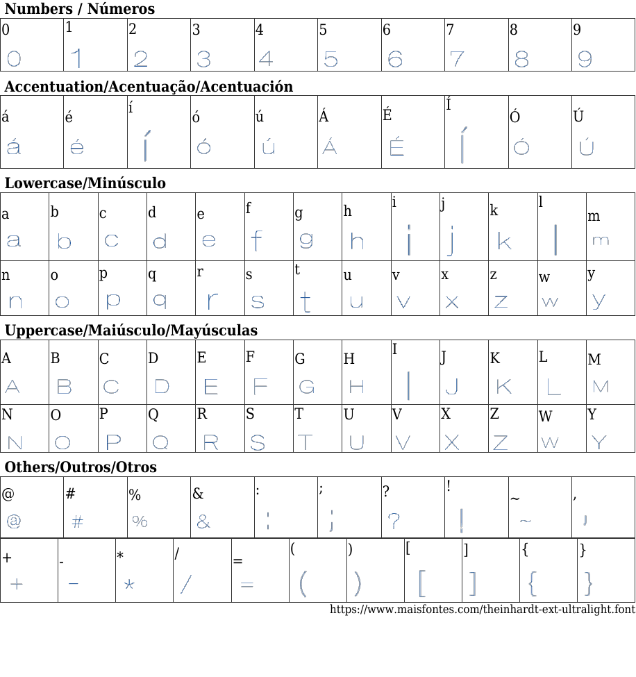 Theinhardt Extended UltraLight: Free Font Download | MaisFontes