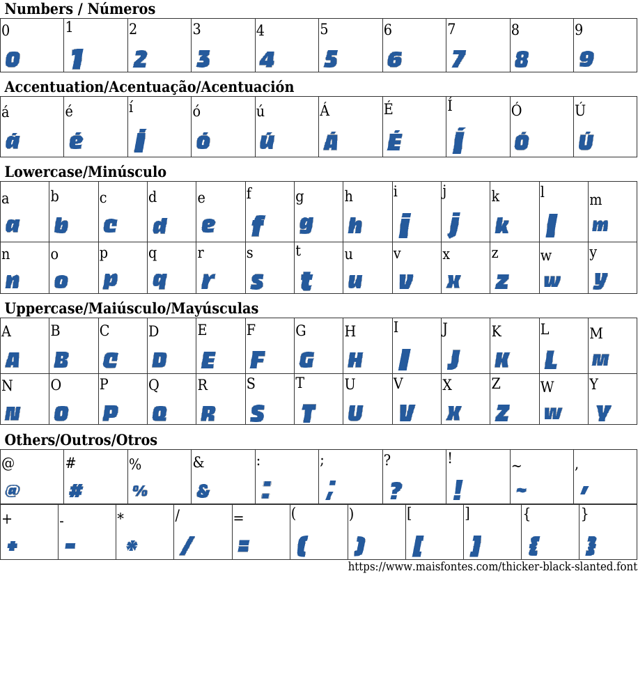 Thicker Black Slanted: Free Font Download | MaisFontes
