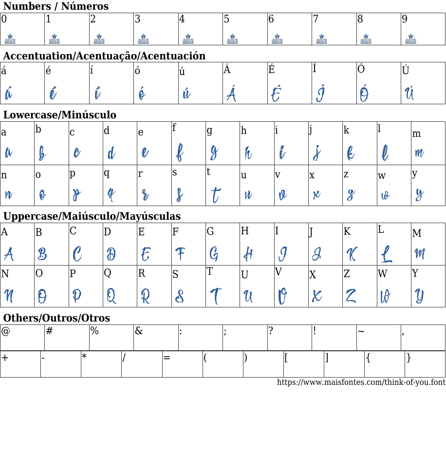 Think of You: Free Font Download | MaisFontes