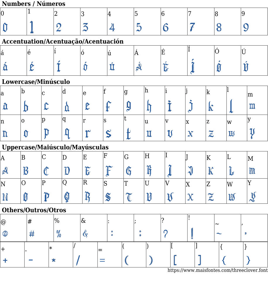 Three Clover: Baixar Fonte Grátis | MaisFontes