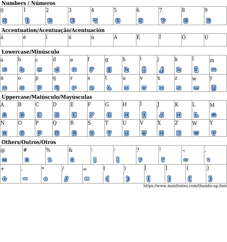 Thumbs UP: Free Font Download | MaisFontes