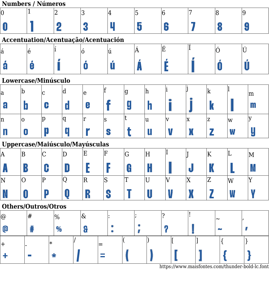 Thunder LC Bold: Download Free Font | MaisFontes