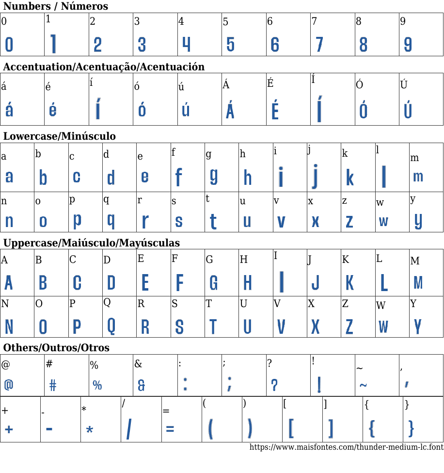 Thunder LC Medium: Free Font Download | MaisFontes