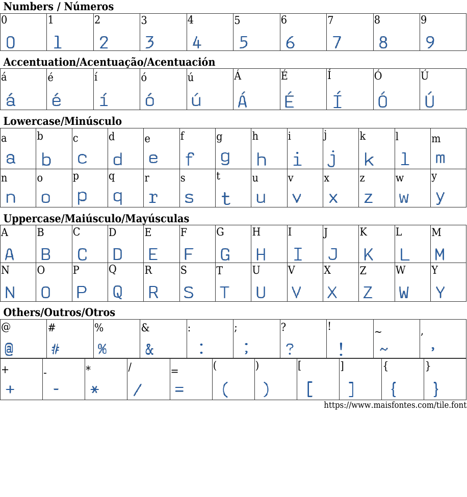 Tile: Free Font Download | MaisFontes