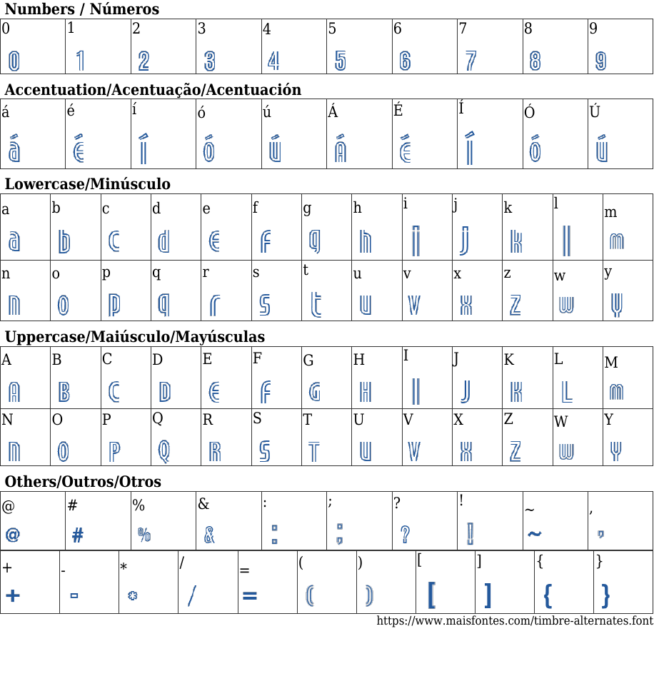 Timbre Alternates: Free Font Download | MaisFontes