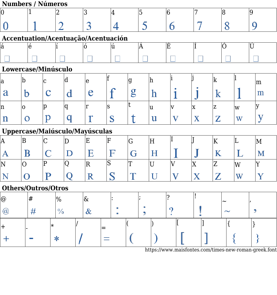 Times New Roman Greek Font: Free Download | MaisFontes