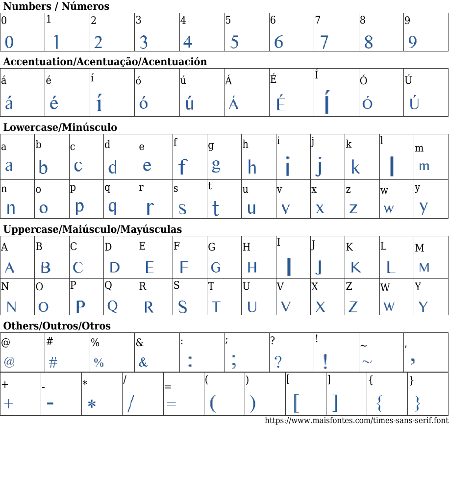 Times Sans Serif: Free Font Download | MaisFontes
