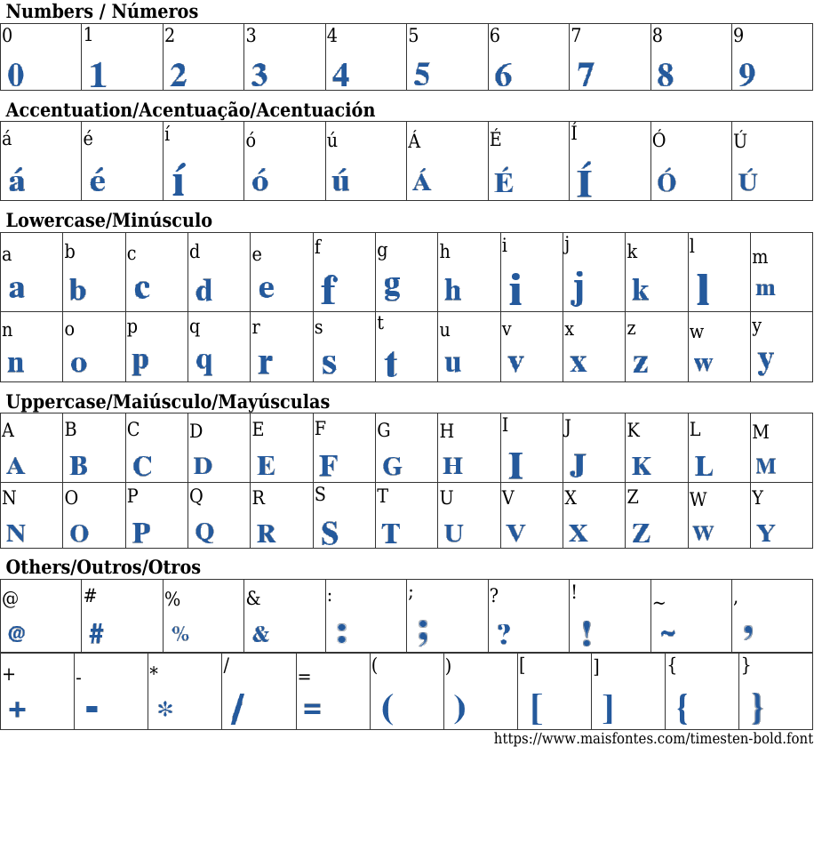 Times Ten Bold: Download Free Font | MaisFontes