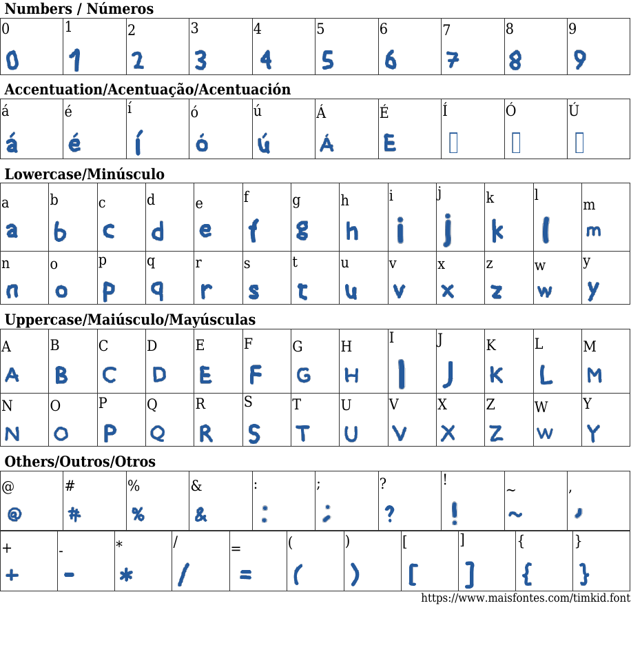 TimKid: Baixar Fonte Grátis | MaisFontes