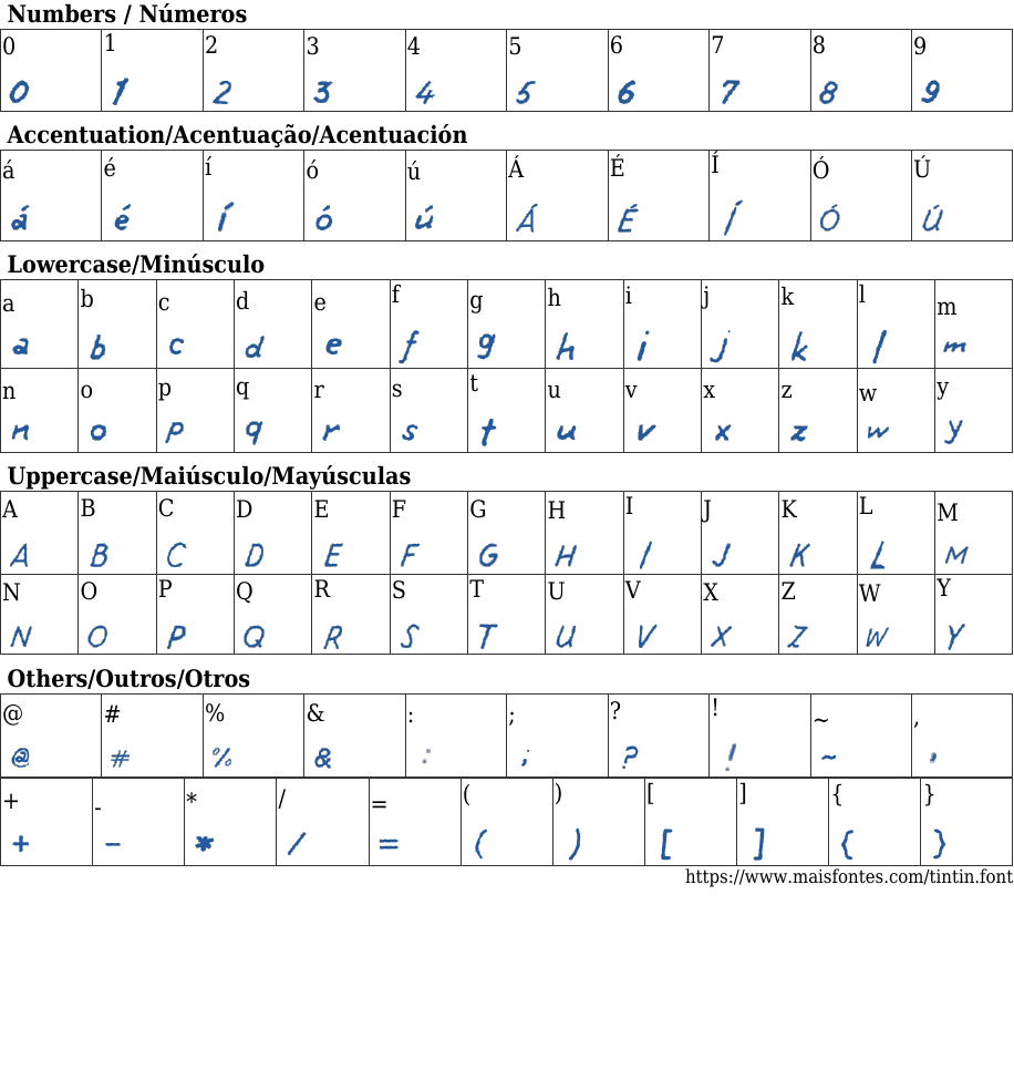 Tintin Free Font Download Maisfontes
