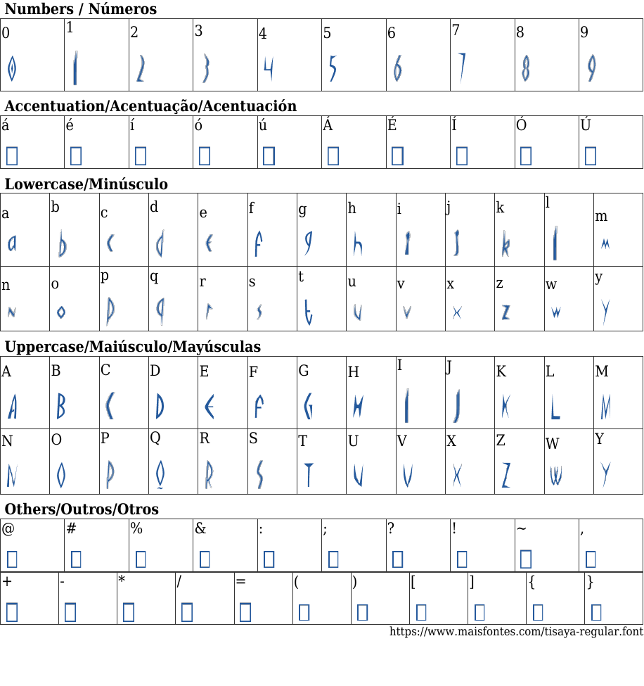 Tisaya Regular: Baixar Fonte Grátis | MaisFontes