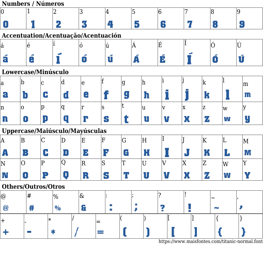 Titanic Normal: Free Font Download | MaisFontes