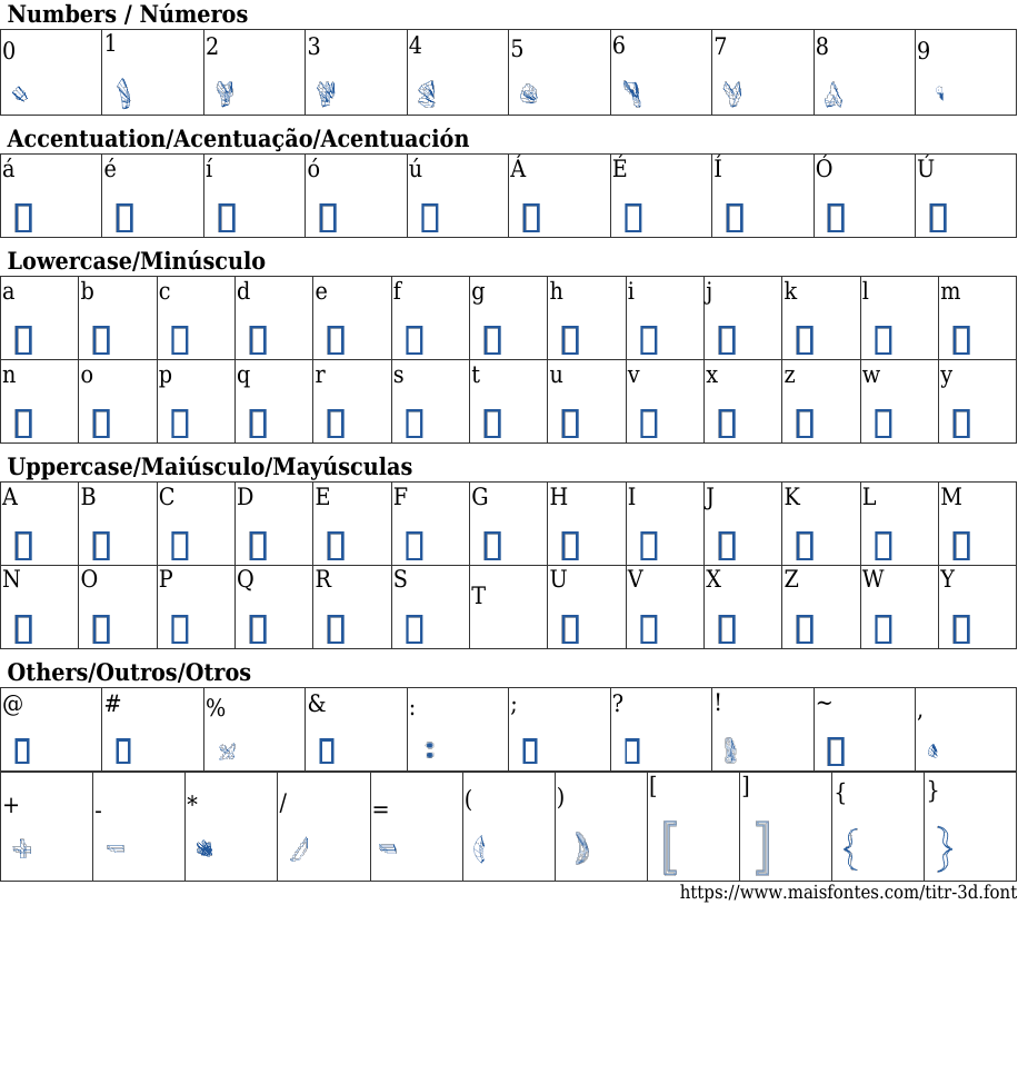 Titr 3D: Free Font Download | MaisFontes