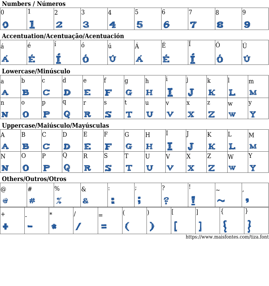 Tiza: Free Font Download | MaisFontes