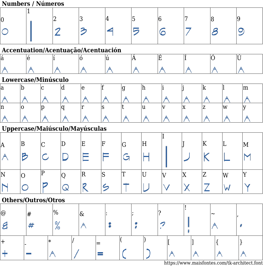 TK ARCHITECT: Download Free Font | MaisFontes