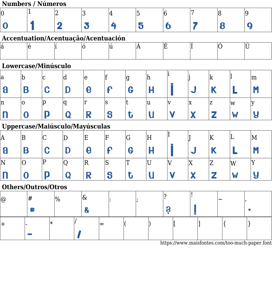Too Much Paper: Baixar Fonte Grátis | MaisFontes