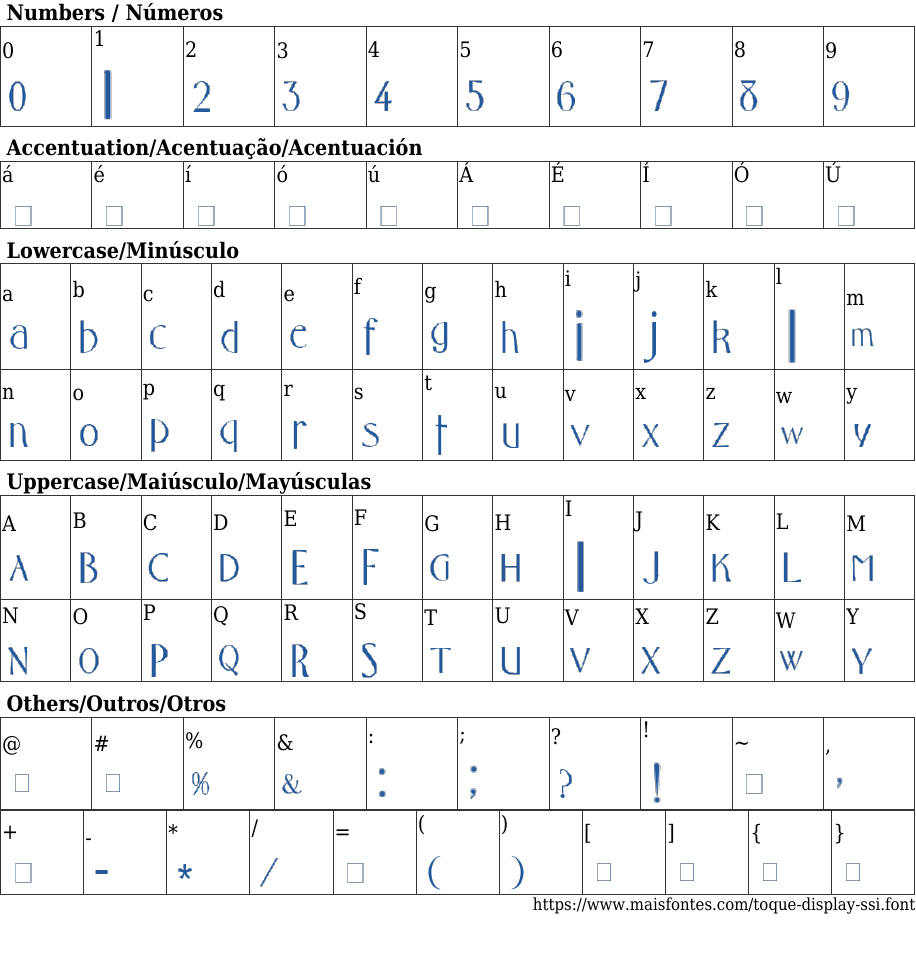 Toque Display SSi: Baixar Fonte Grátis | MaisFontes