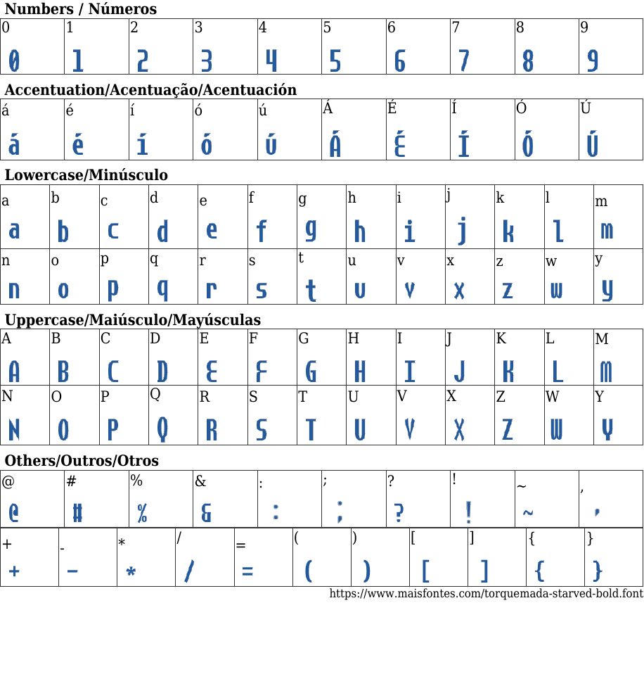 Torquemada Starved Bold: Free Font Download | MaisFontes