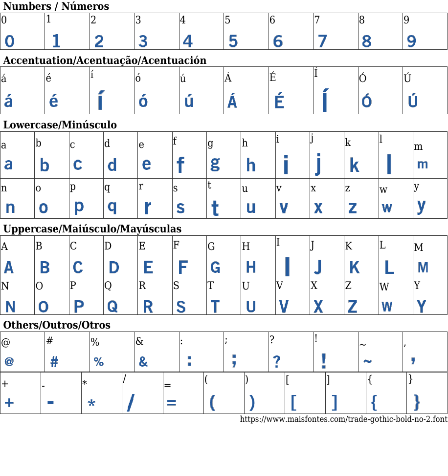 Trade Gothic Bold No 2 Font: Free Download | MaisFontes