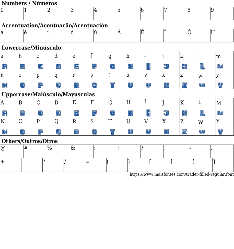 Trader Filled Regular: Free Font Download | MaisFontes