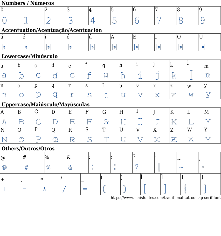 Traditional Tattoo Cap Serif: Free Font Download | MaisFontes