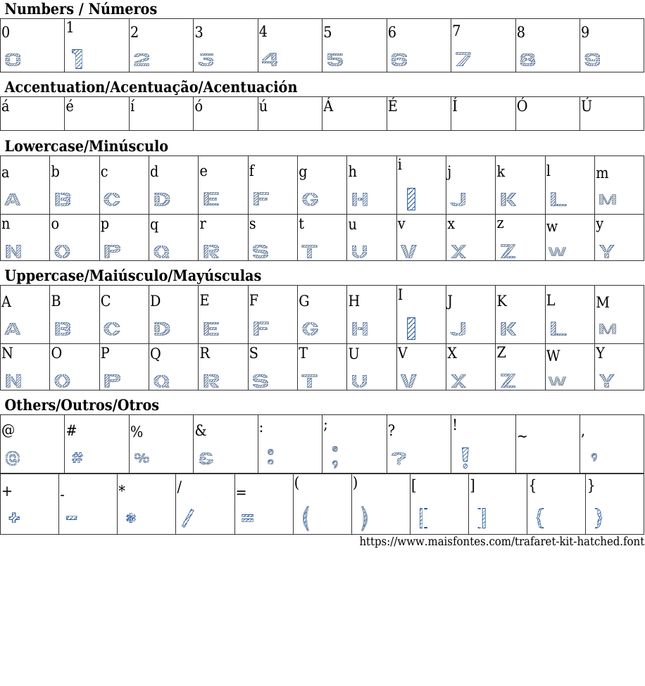 Trafaret Kit Hatched: Free Font Download | MaisFontes
