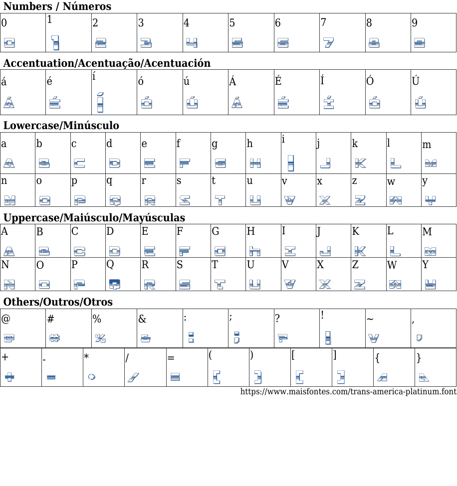 Trans America Platinum: Free Font Download | MaisFontes