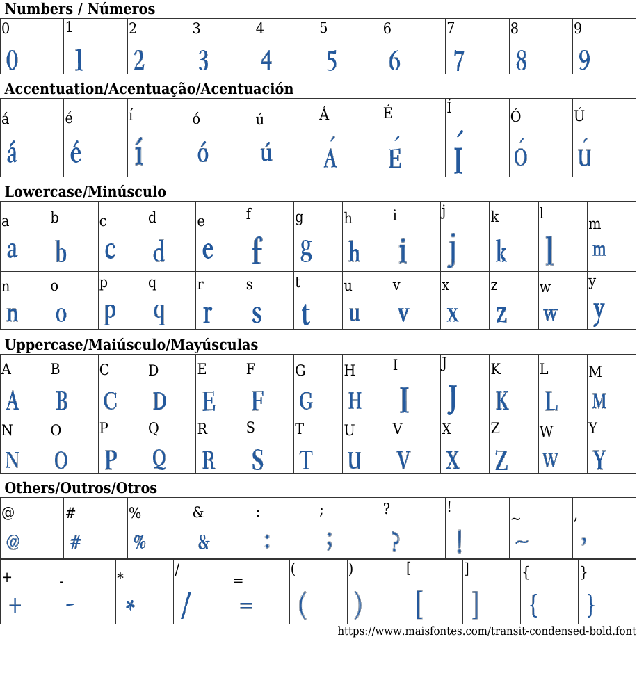 Transit Condensed Bold: Free Font Download | MaisFontes