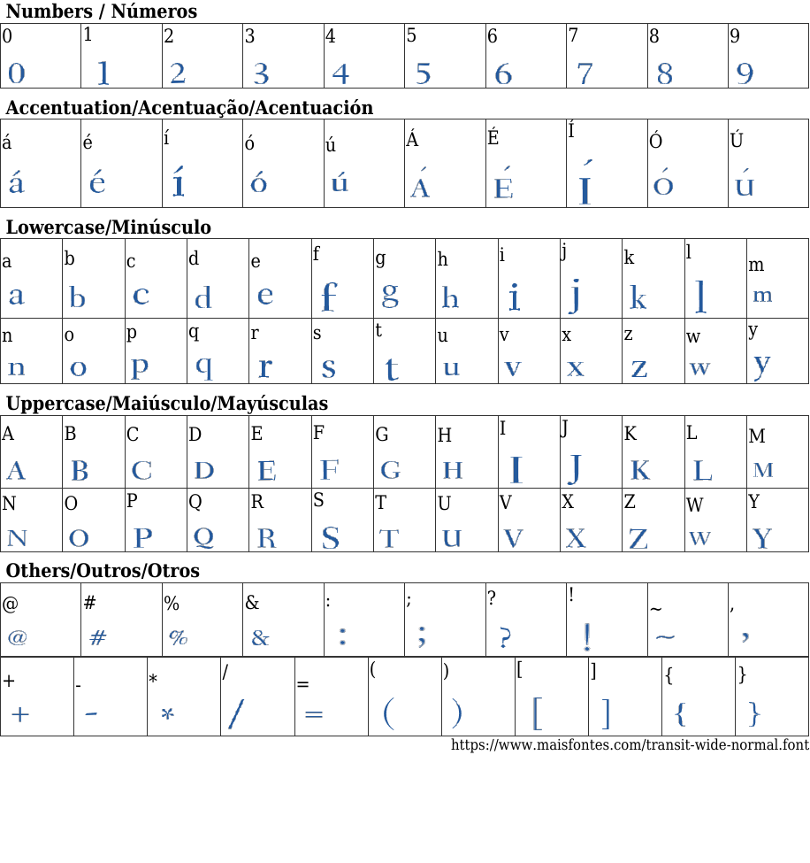 Transit Wide Normal: Free Font Download | MaisFontes