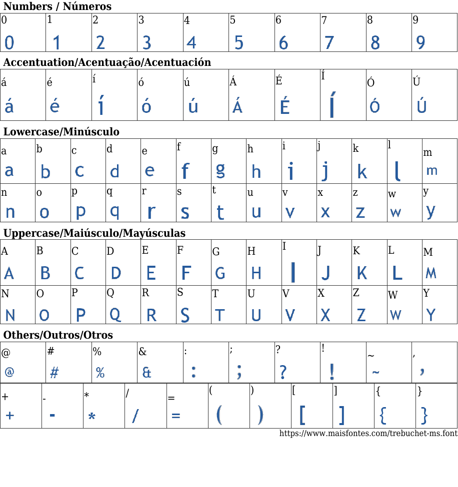 Descargar fuente Trebuchet MS gratis | MaisFontes.com
