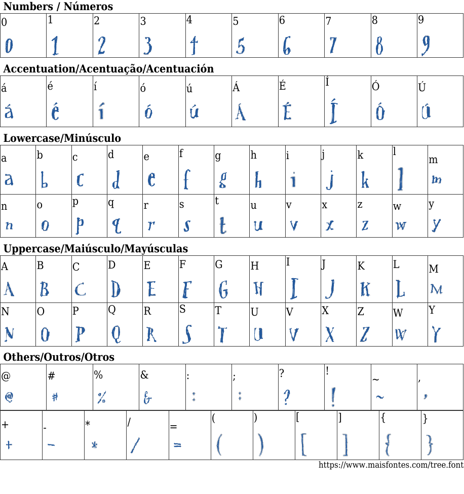 Tree: Free Font Download | MaisFontes