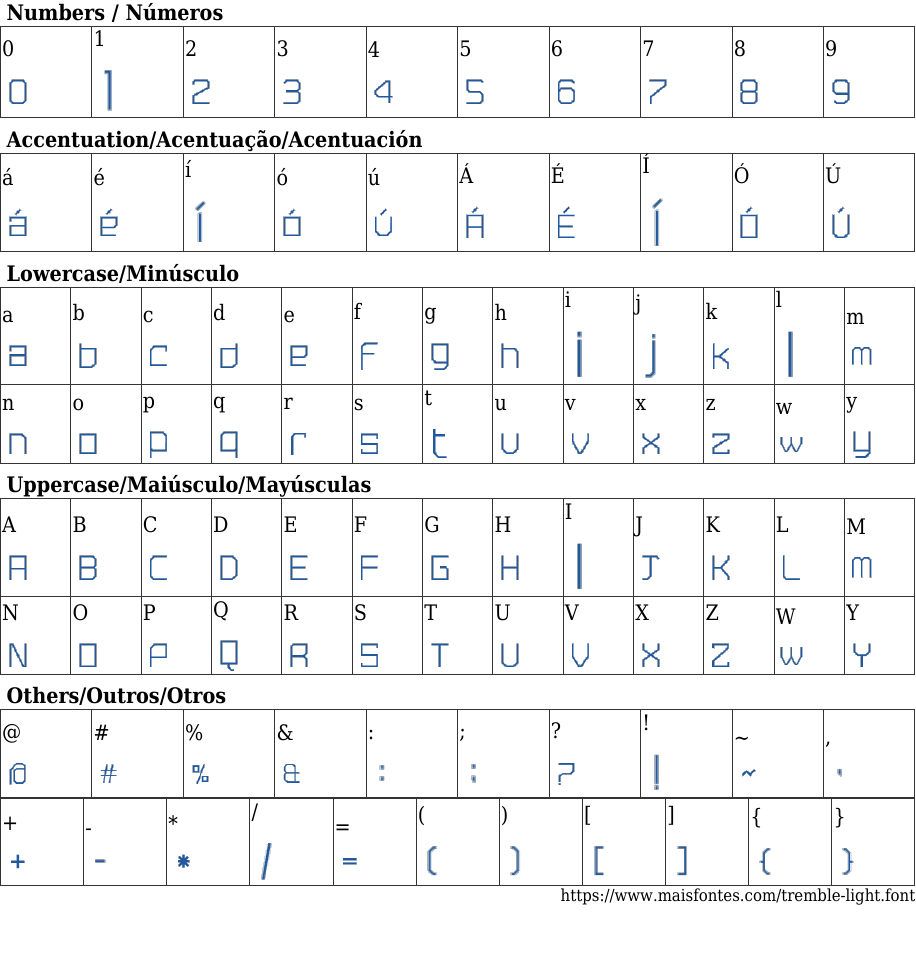 Tremble Light Font: Free Download | MaisFontes