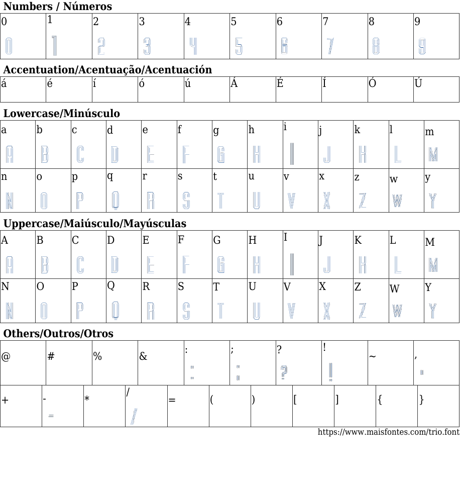 Trio: Free Font Download | MaisFontes