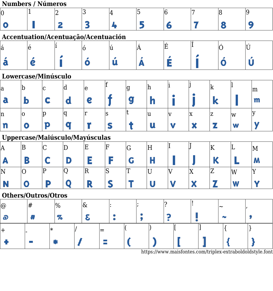 Triplex Oldstyle ExtraBold: Free Font Download | MaisFontes