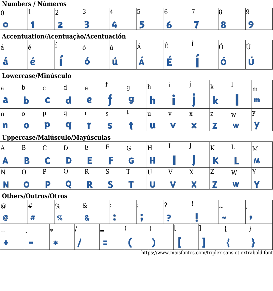 Triplex Sans OT ExtraBold: Free Font Download | MaisFontes