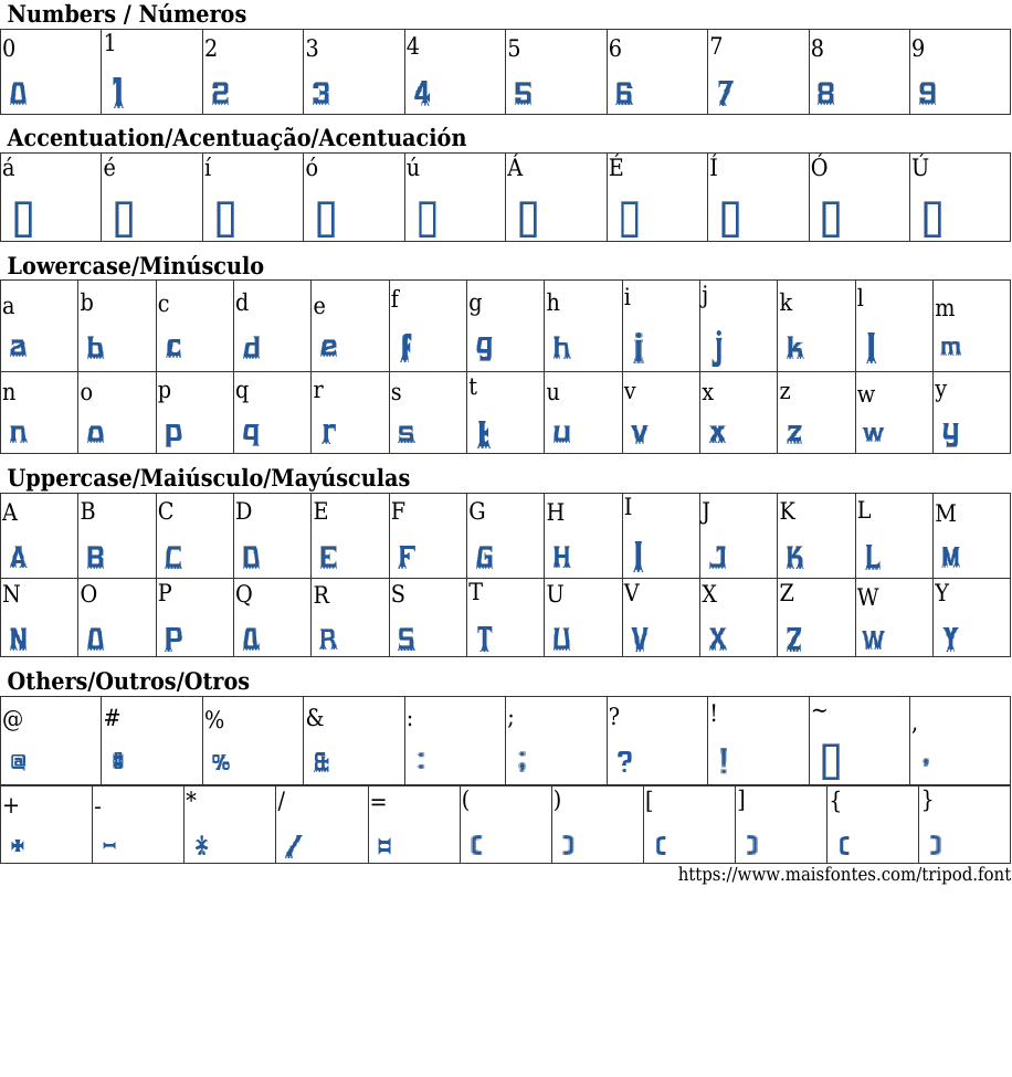 Tripod: Free Font Download | MaisFontes