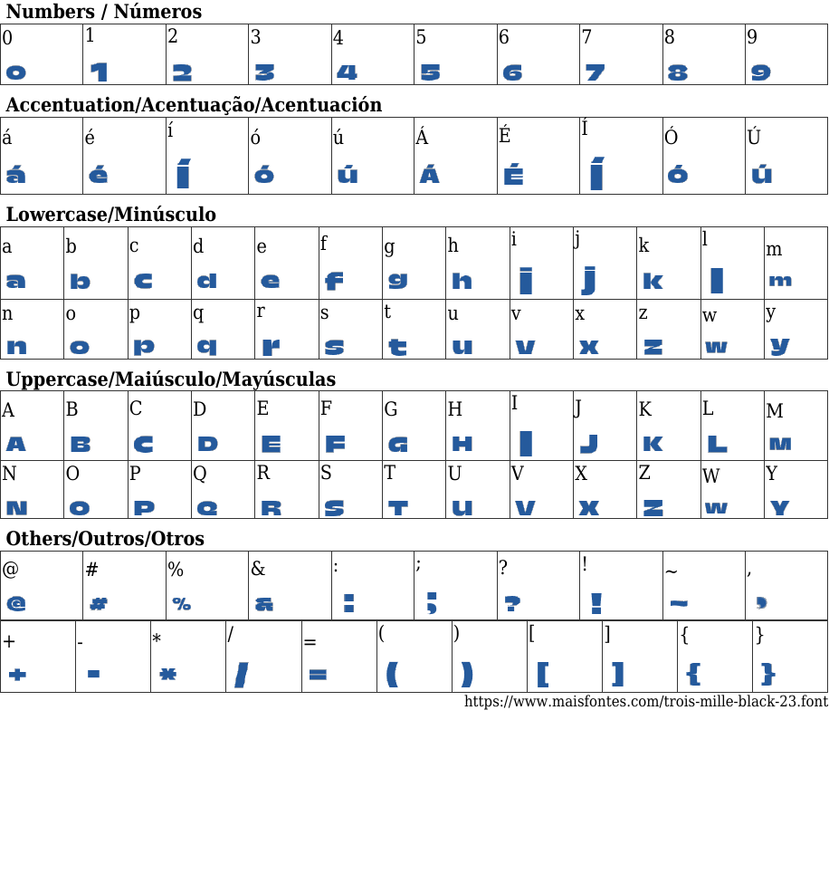 Trois Mille 23 Black Font: Free Download | MaisFontes