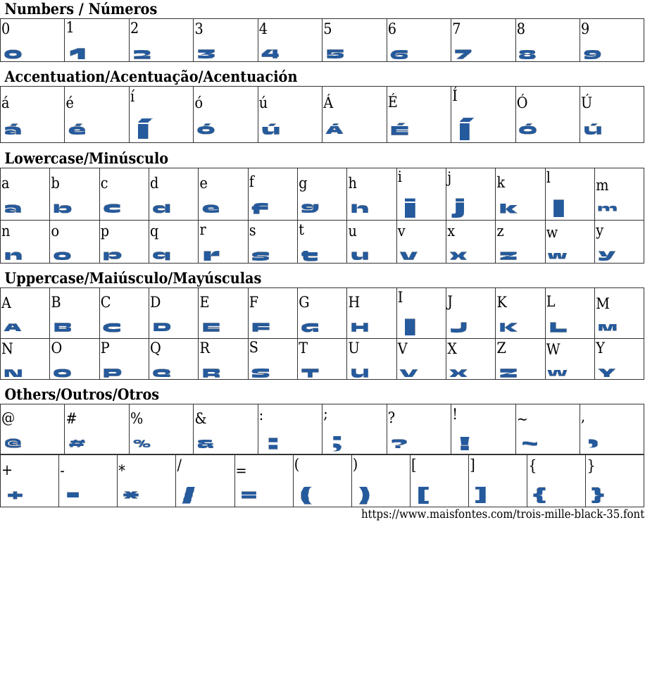 Trois Mille 35 Black Font: Free Download | MaisFontes