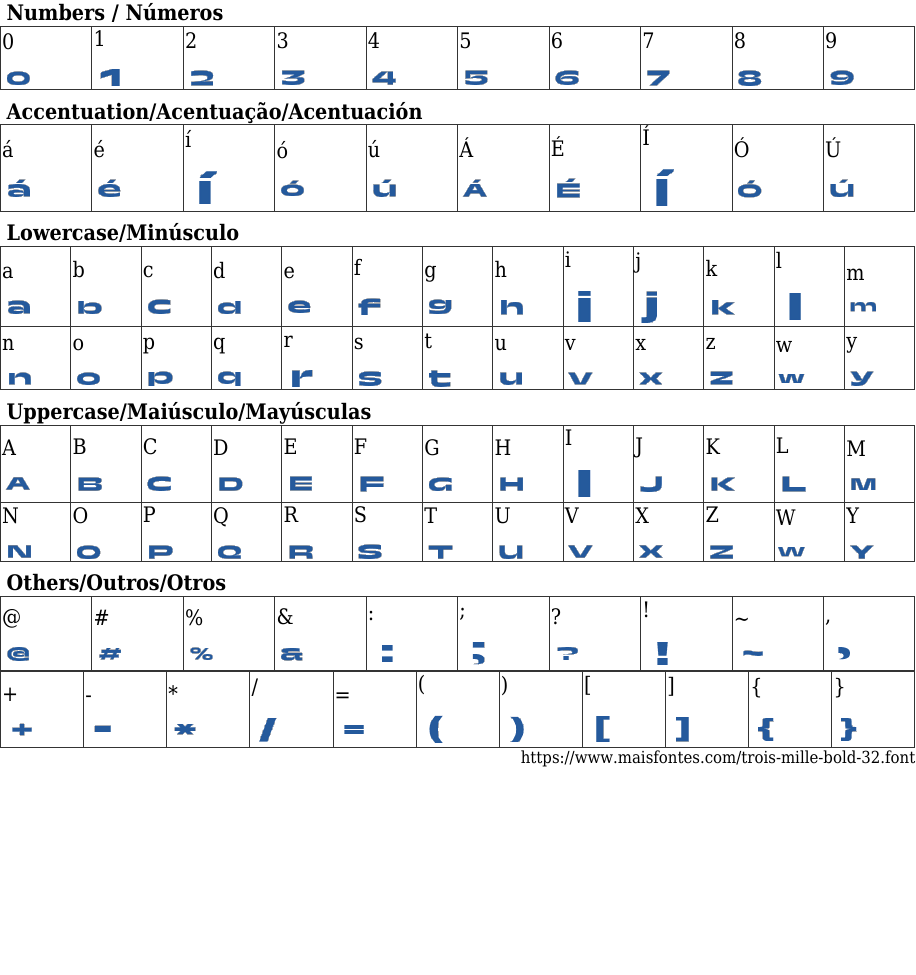 Trois Mille 32 Bold: Free Font Download | MaisFontes