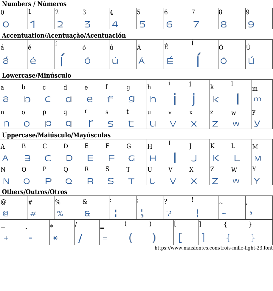 Trois Mille 23 Light: Free Font Download | MaisFontes