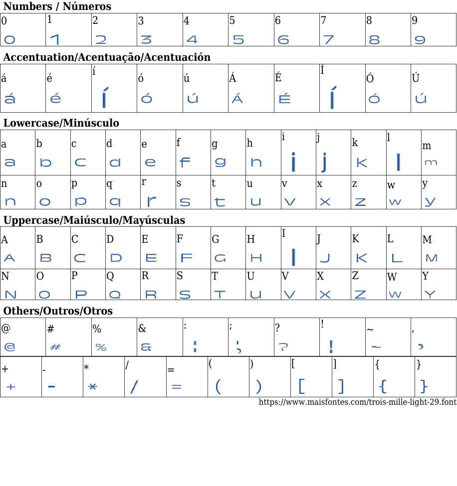 Trois Mille 29 Light: Free Font Download | MaisFontes
