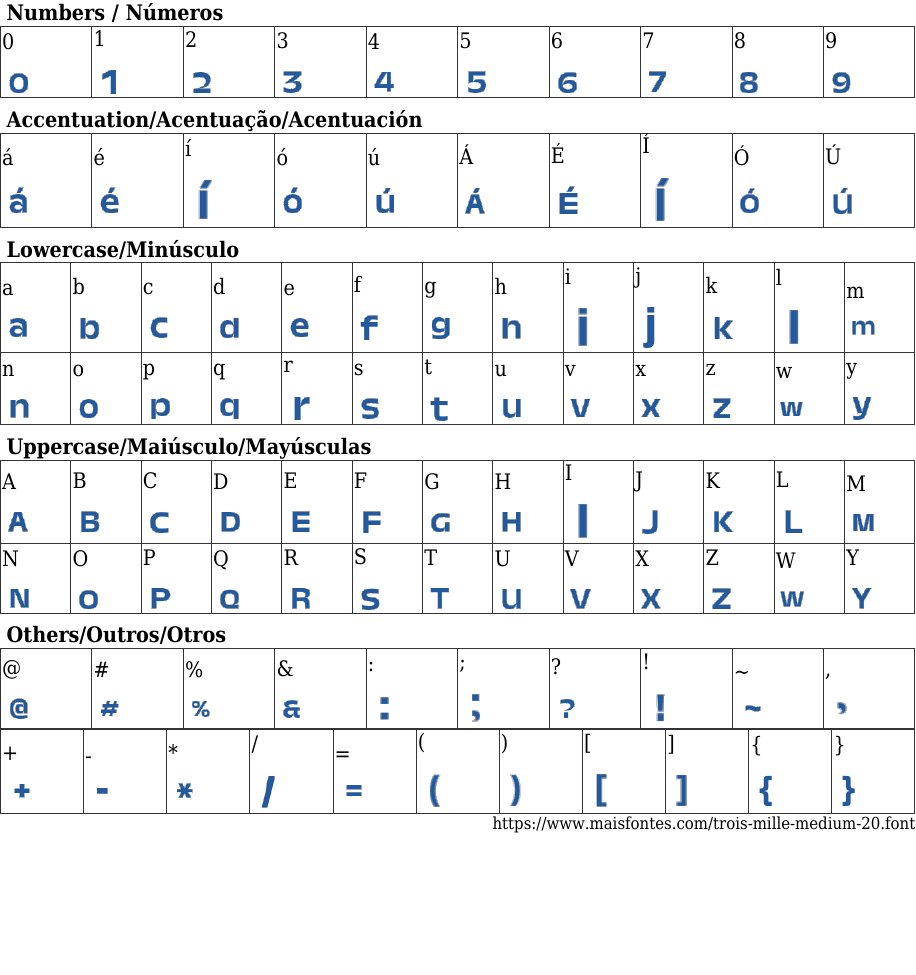 Trois Mille 20 Medium: Free Font Download | MaisFontes
