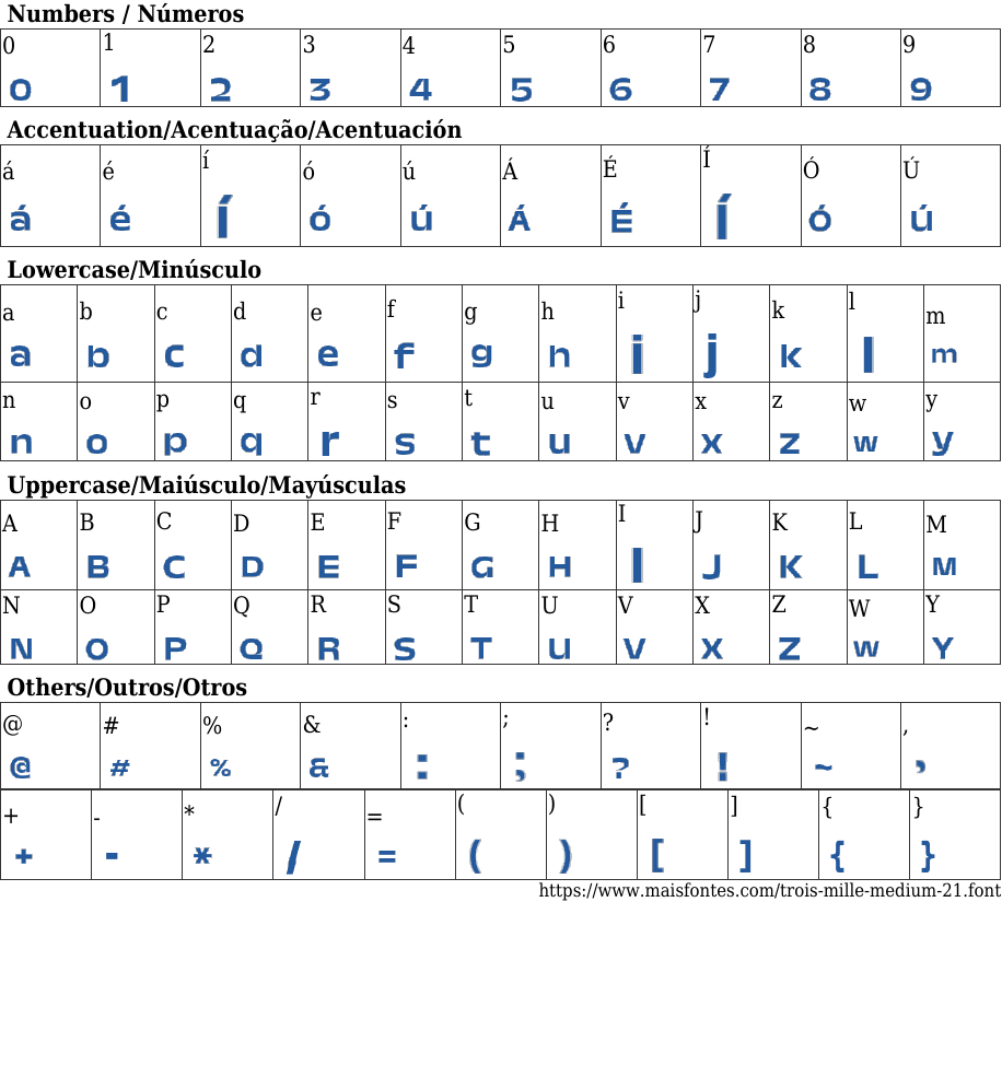 Trois Mille 21 Medium: Free Font Download | MaisFontes