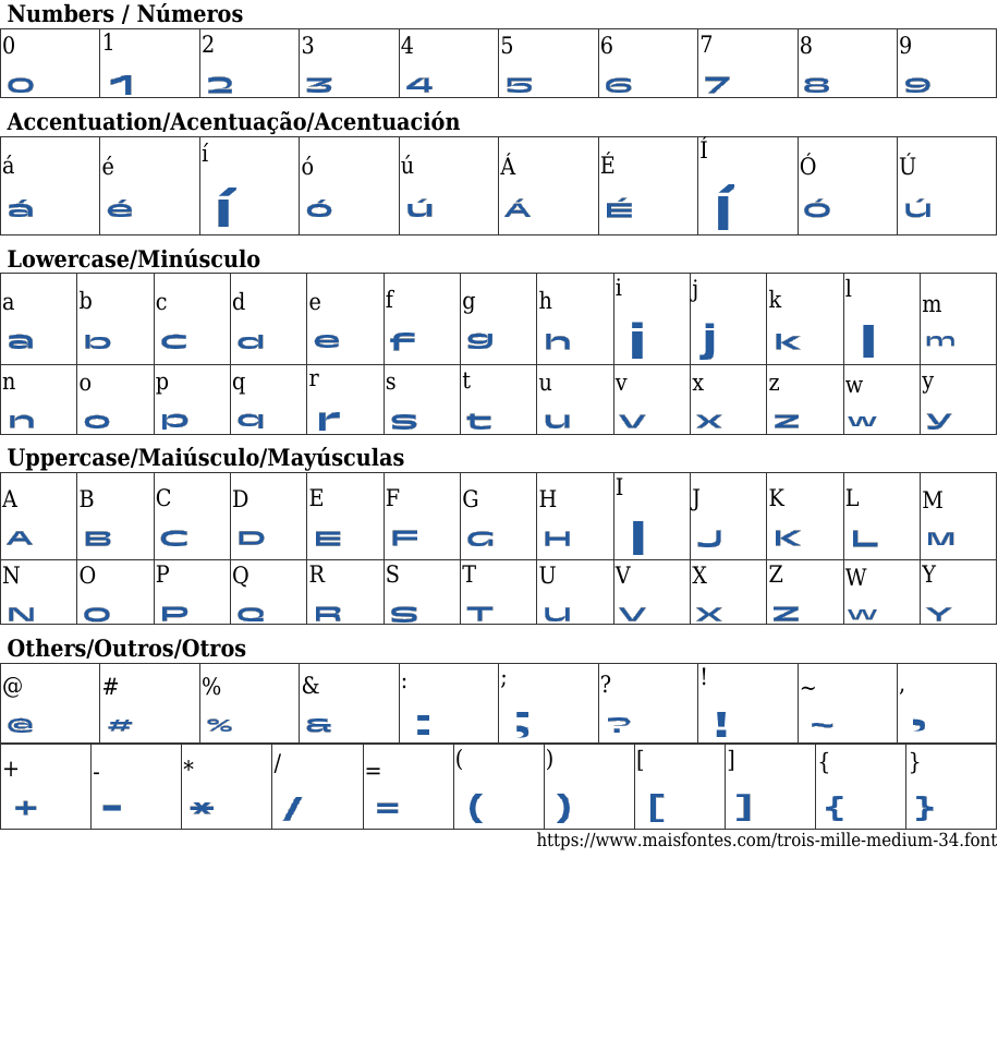 Trois Mille 34 Medium: Free Font Download | MaisFontes