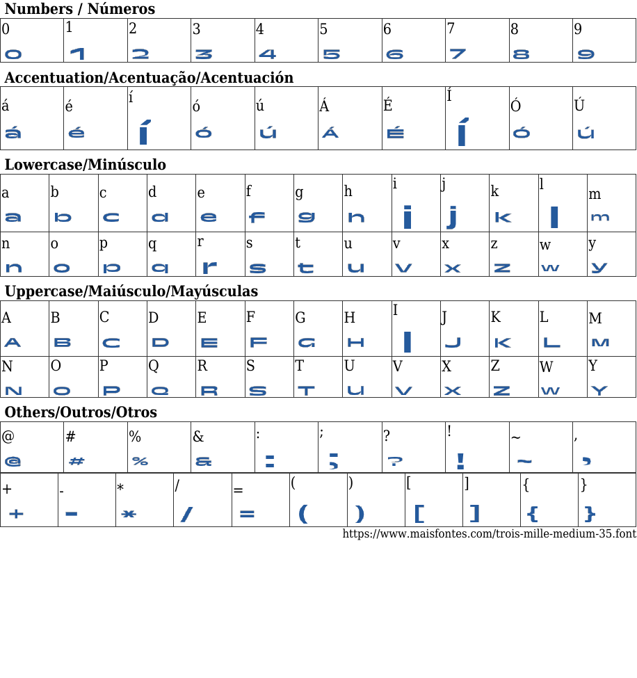 Trois Mille 35 Medium: Free Font Download | MaisFontes