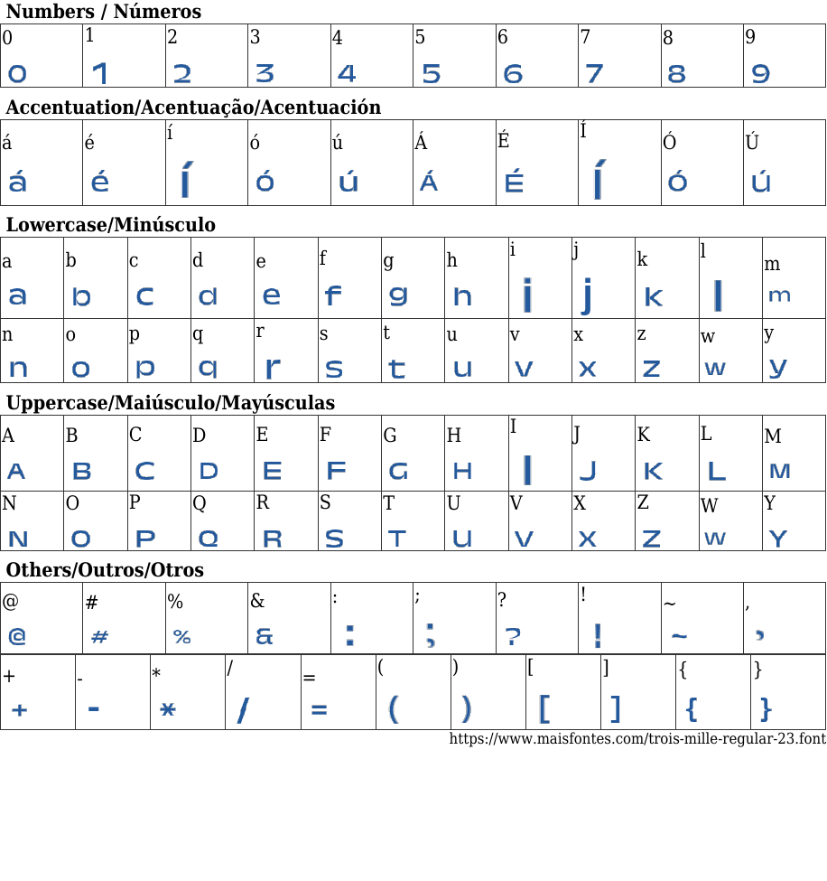 Trois Mille 23 Regular Font: Free Download | MaisFontes